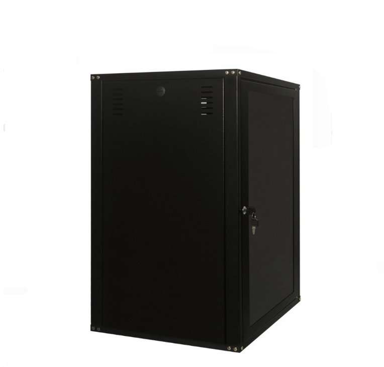 Mini Rack de Parede 16U X 550mm C/ Porta de acrílico Preto – Redelan ...